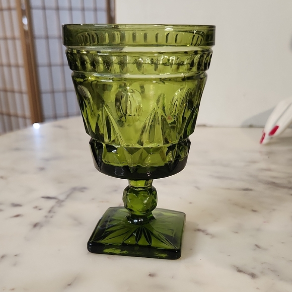Indiana Glass | Dining | Vintage Indiana Glass Colony Park Lane Avocado ...